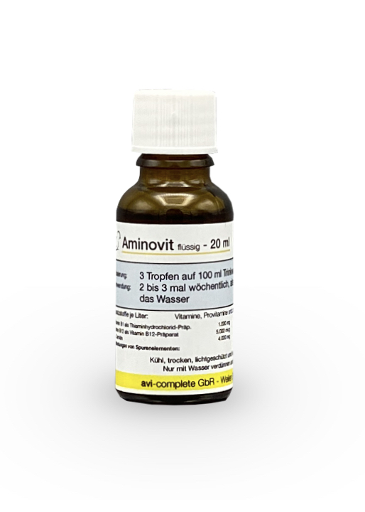 Aminovit für Vögel 20ml – Aminosäuren & Vitamine » avi-complete.de
